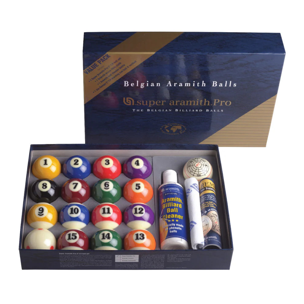 Super Aramith Pro Pool Cue Ball Set Value Pack by Cue & Case – Game ...