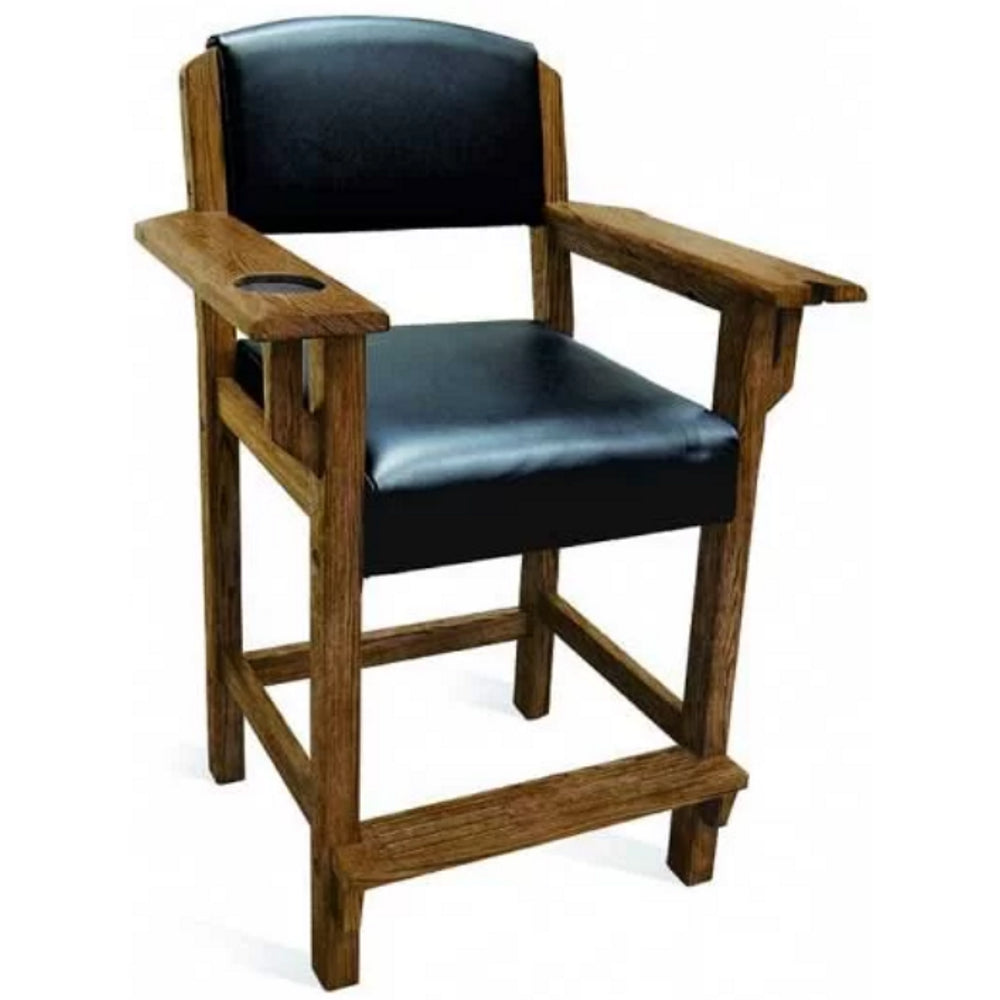 Brunswick Traditional Player's Chair - Rustic Dark Brown – Game Table Champ