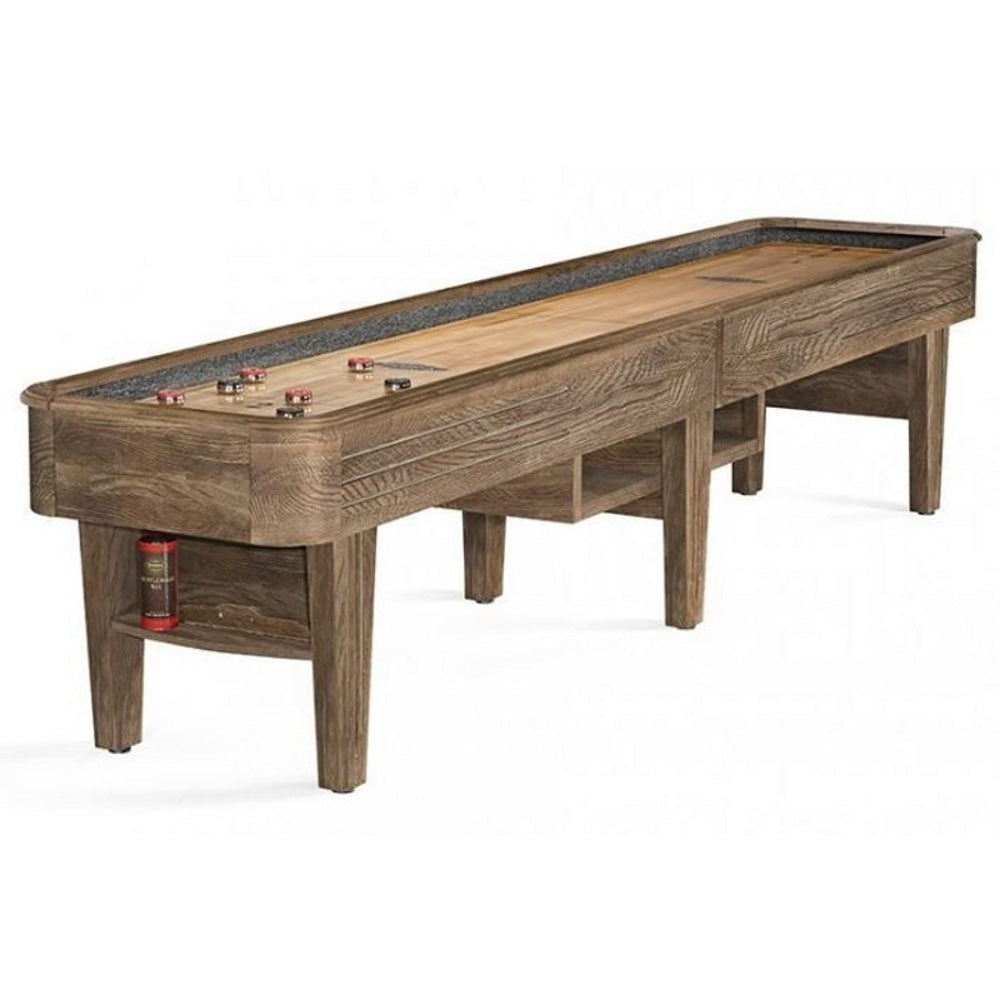Brunswick Andover Shuffleboard Table - Rustic Dark Brown – Game Table Champ